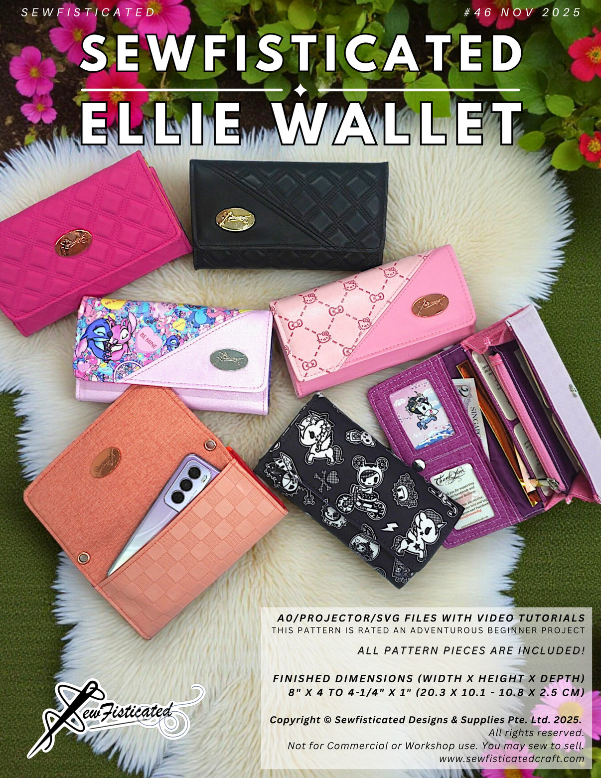 Ellie Wallet (Nov 2025) – Sewfisticated Designs & Supplies Pte. Ltd.