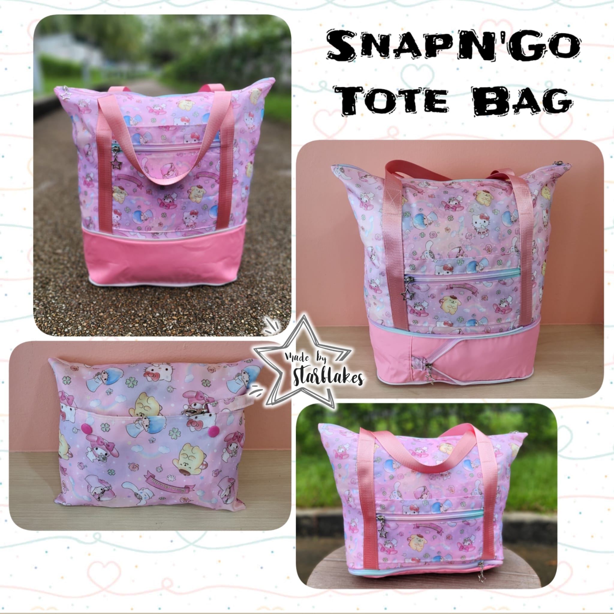 Xpandable SnapN'Go Tote Bag – Sewfisticated Craft Designs